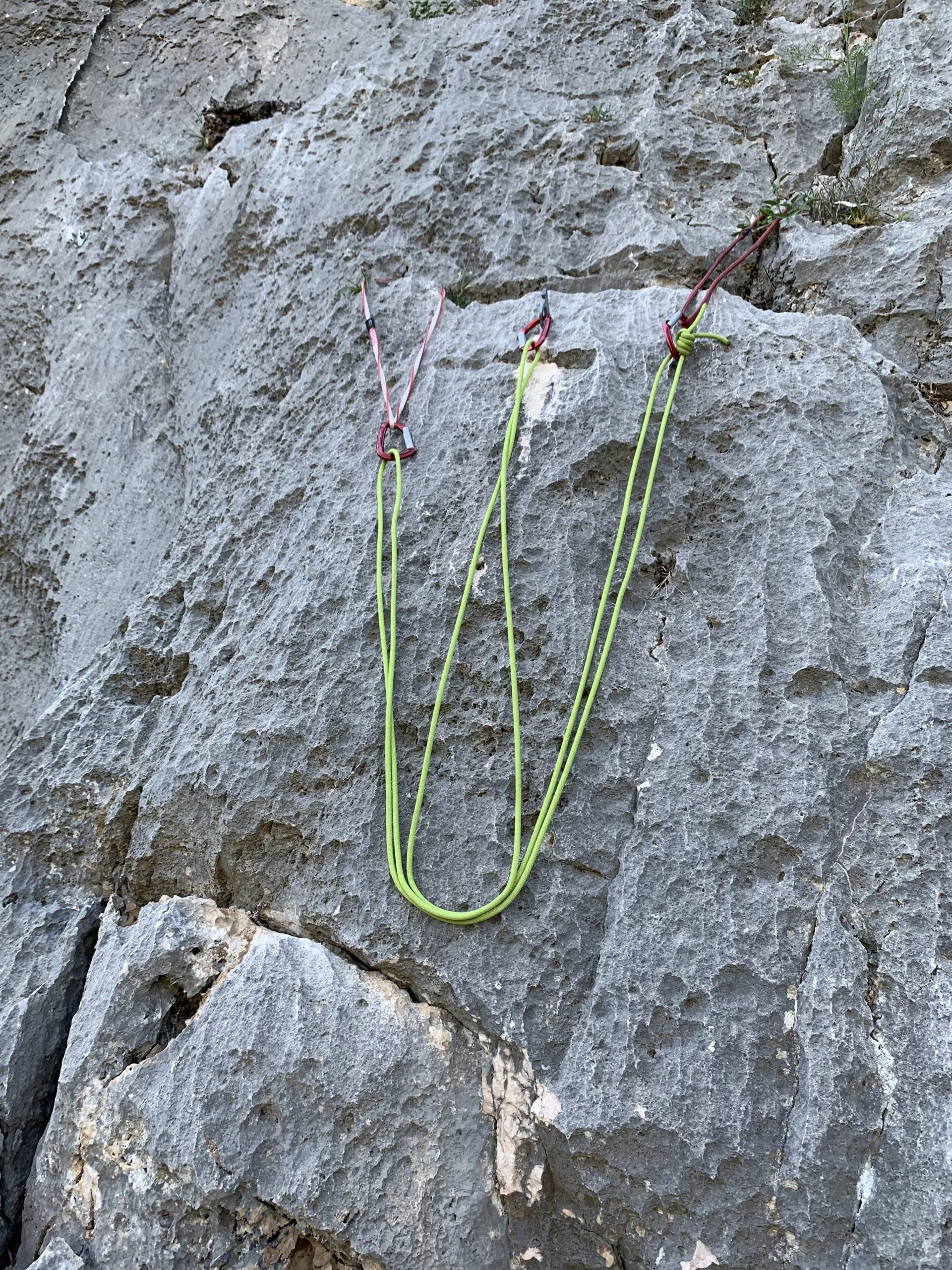 Relais en terrain d’aventure : triangle de force et cordelette Kevlar ...